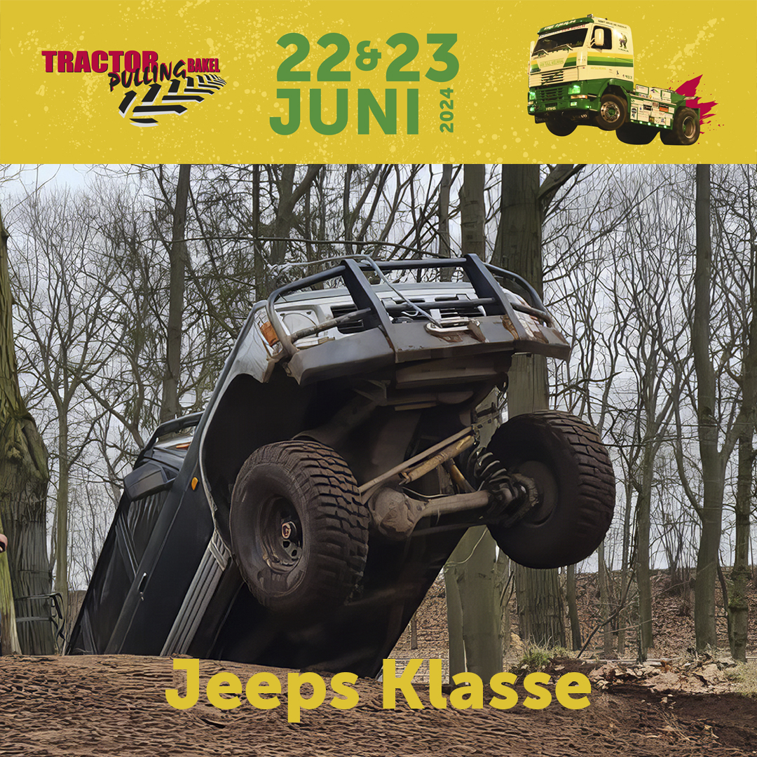 Startlijst Jeeps 2024 – Tractorpulling Bakel
